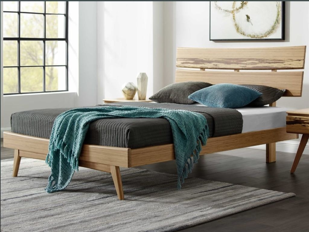 Bamboo bed queen store